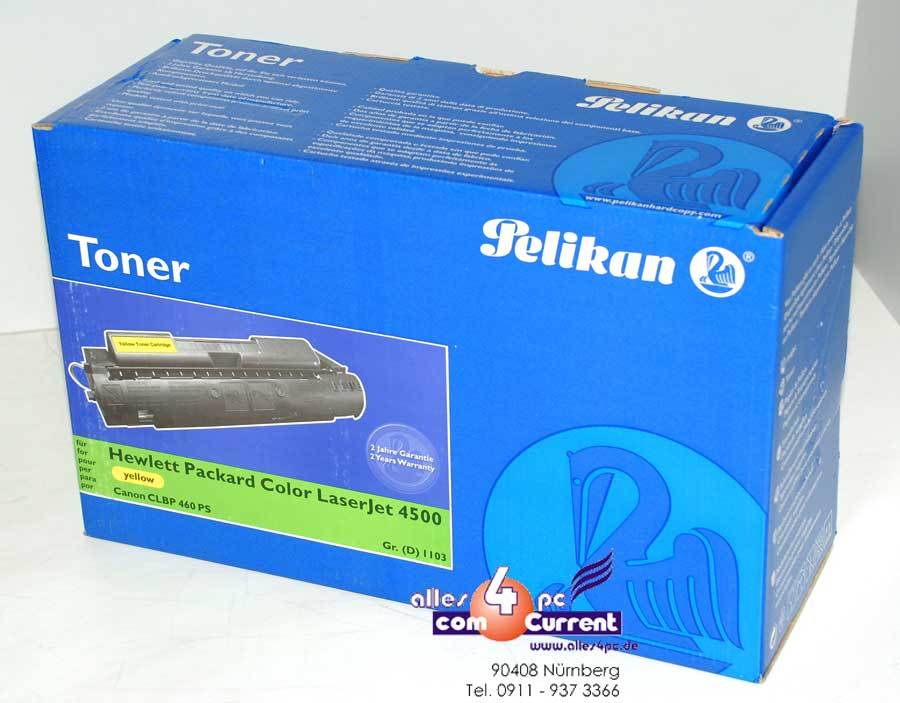 HP COLOR LASERJET 4500 N DN 4550 Canon Clbp 460PS Toner 623157 Yellow ...