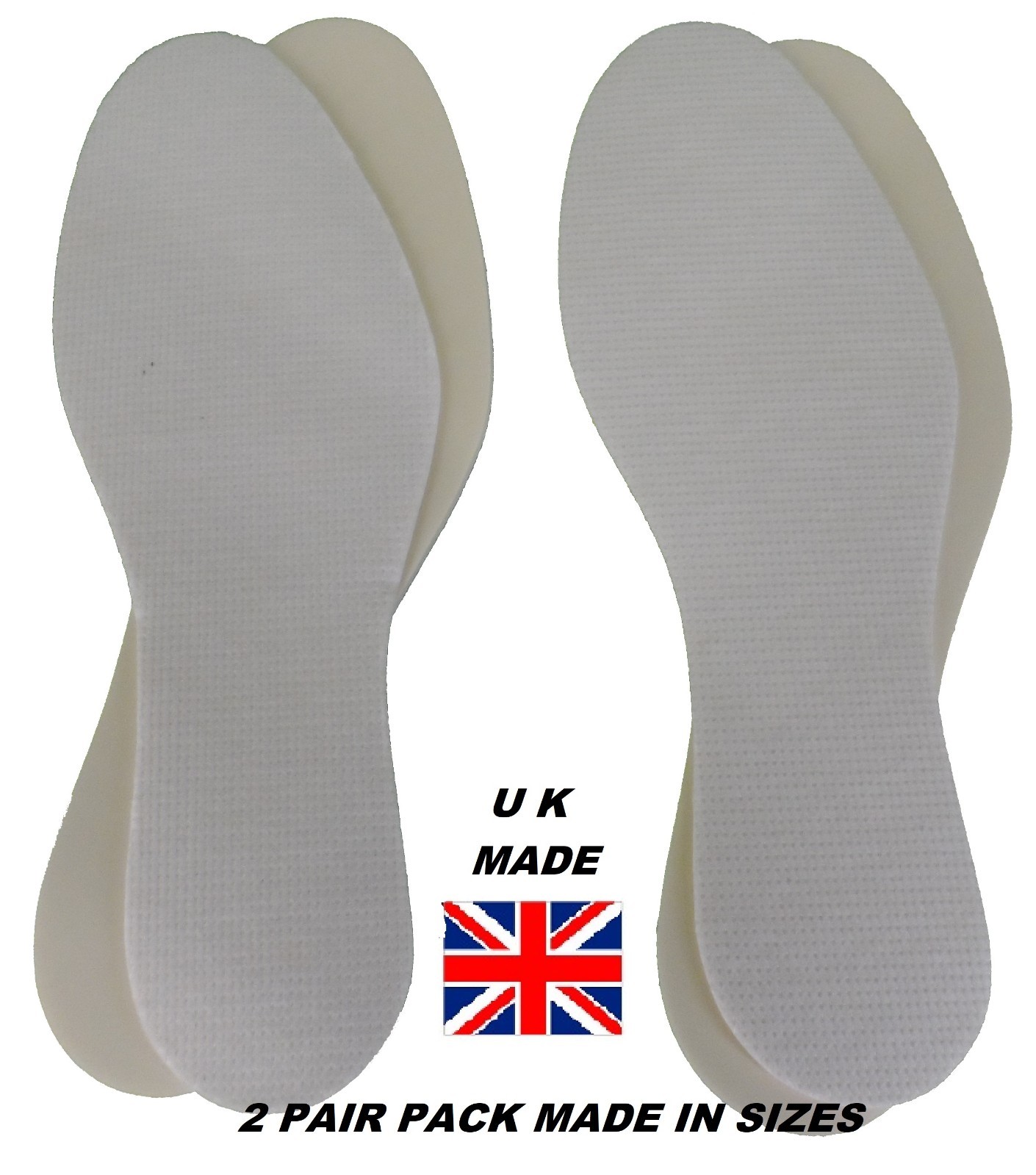 2 Pair Pack of Comfort Ready Cut to Size Shoe Insoles … | eBay UK