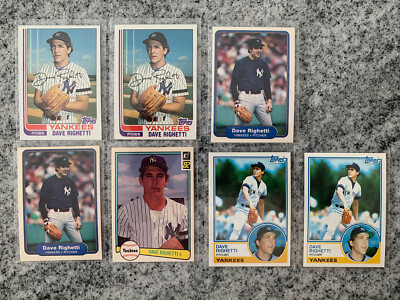 Dave Righetti 7 Card Lot Includes Rookie RC #439, 52, 73 | eBay