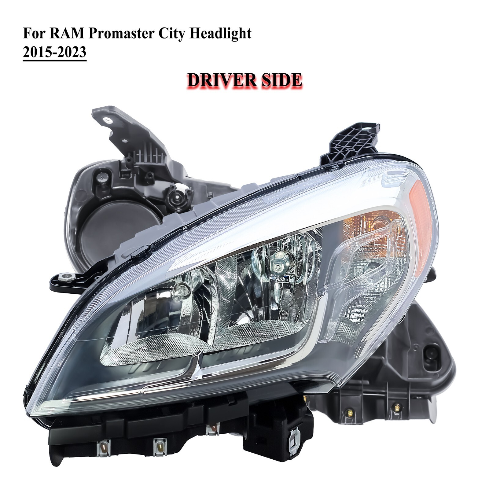 Driver Left Side Headlight Headlamp With Bulbs For RAM Promaster City ...