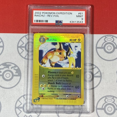 PSA 9 Raichu 61/165 Reverse Holo 2002 Pokemon Expedition 3543 | eBay