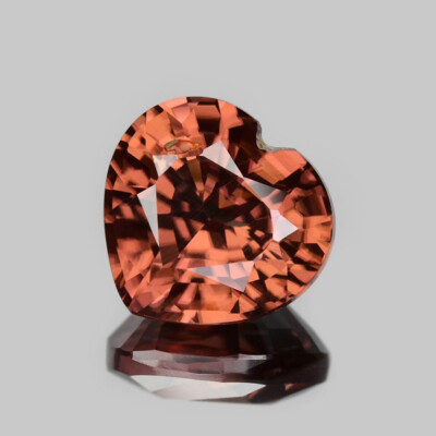 2.87Cts Glorious Natural Copper Color Zircon Heart Shape Collection ...