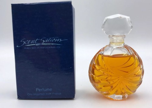 Vtg Scentsations Perfume Crystal Glass Bottle Made in France Type Red ...