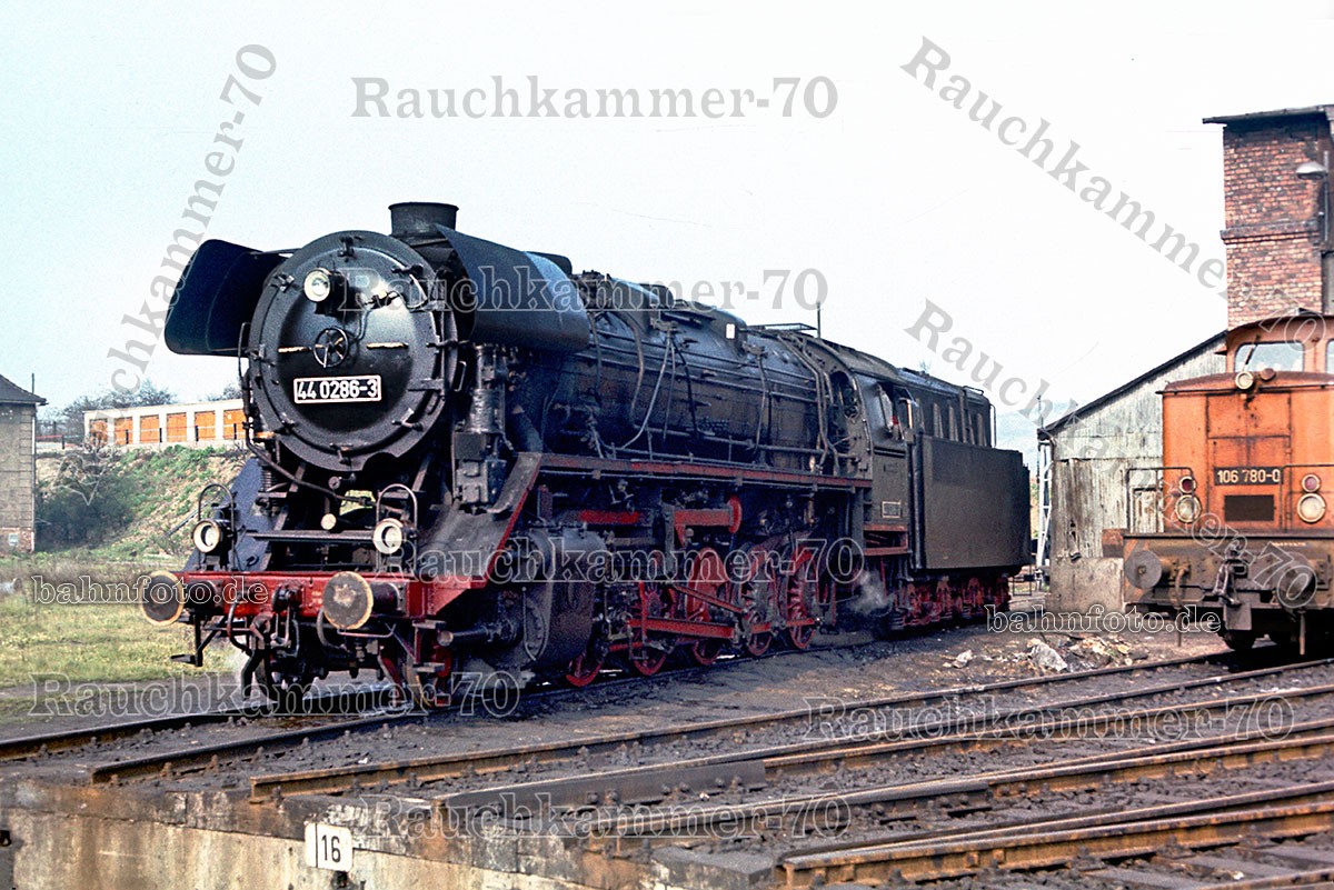 DR 44 0286-3 Bw Sangerhausen 1980 / org. Farb-Dia + Datei! 27#11 | eBay.de