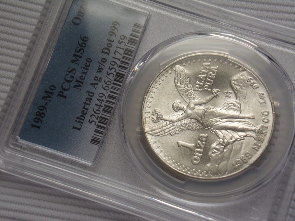 1989-MO PCGS MS66 1 Oz .999 SILVER LIBERTAD Without Dot in Fineness | eBay