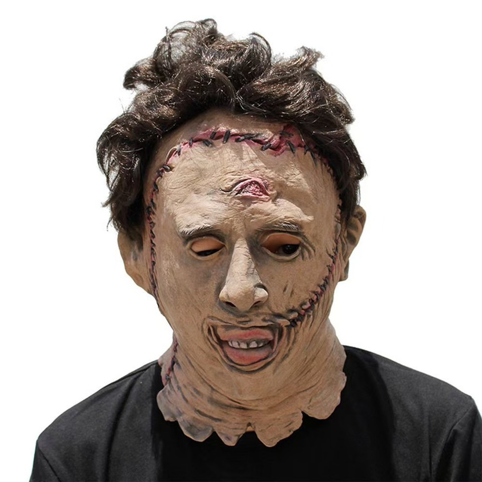 Halloween Texas Chainsaw leatherface Mask Cosplay Latex Horror Costume ...