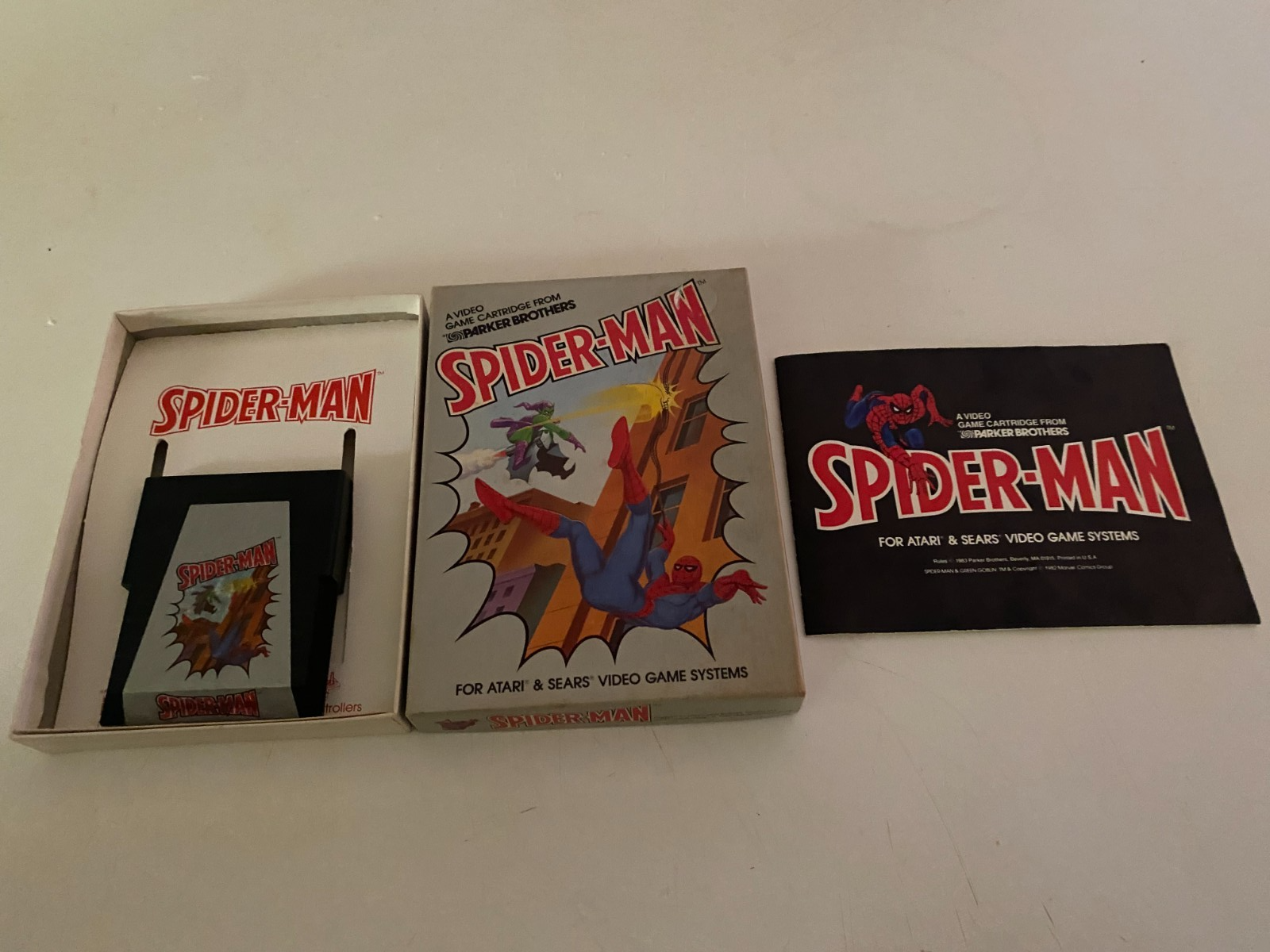 SPIDERMAN ATARI 2600 GAME WITH BOX and MANUAL | eBay