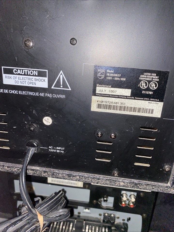 Phillips Magnavox FW361C/37G , FB385SW/37 Sub And 2- FB 355C/37 ...