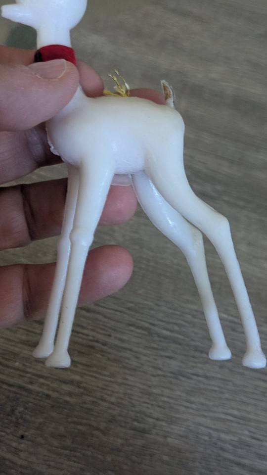 MCM Rare Vintage Christmas Holiday Reindeer Deer Pair Celluloid HTF ...