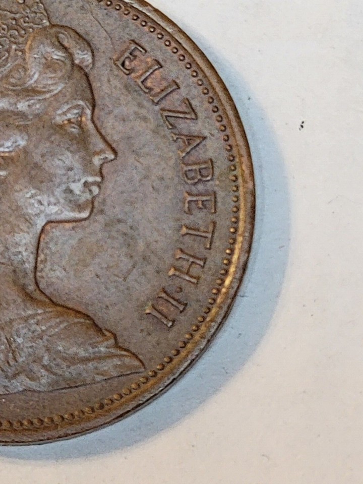 RARE-1981 NEW PENCE 2p British Coin Queen Elizabeth II DG REG FD 1981 ...