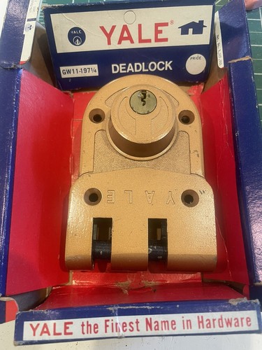 Yale 197 1/4 Heavy Duty Rim Lock Jimmy Proof Deadbolt Body Only ...