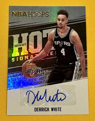 2017-18 Panini NBA Hoops - Hot Signatures Rookies Derrick White #HSR-DW ...