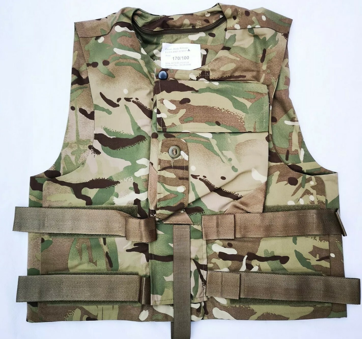 ECBA British Army Body Armour Cover With / Without Soft Filler | eBay