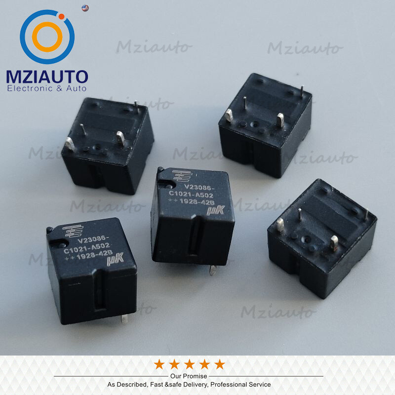5PCS Automotive Power Relay For Tyco V23086-C1021-A502 4Pin 12VDC 30A ...