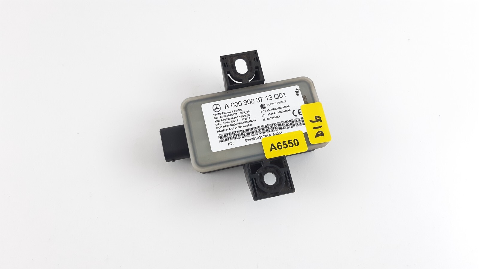 MERCEDES-BENZ TPMS TIRE PRESSURE MONITORING SENSOR A0009003713 / A6550 ...