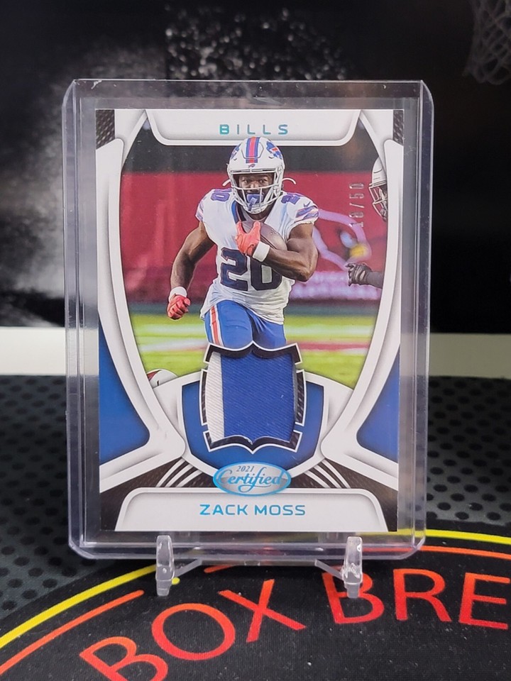 2020 Prizm Zack Moss Neon Green Pulsar Rookie PSA 8 Certified Game ...