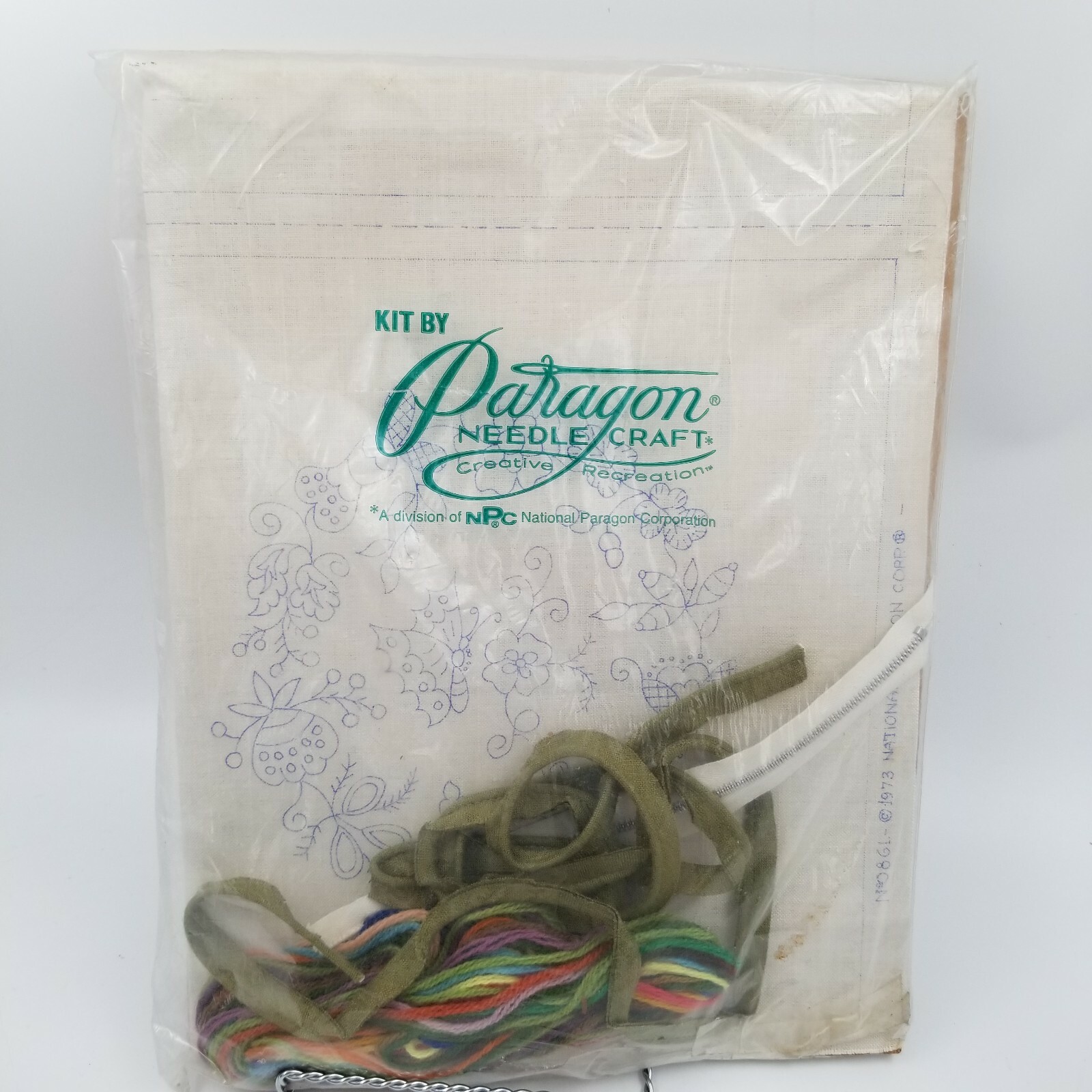 Vtg 1973 Paragon Creative Crewel Stichery Pillow Kit 12x12 0861 | eBay
