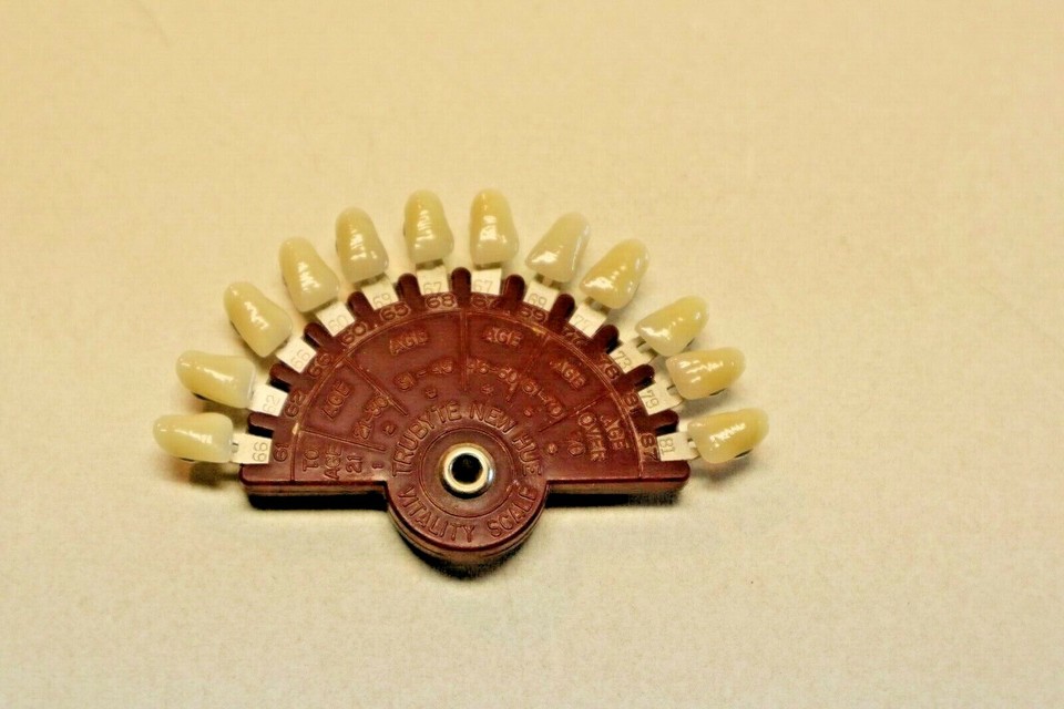 Vintage DENTSPLY TRUBYTE Vitality Scale Shade Guide Made in the USA ...