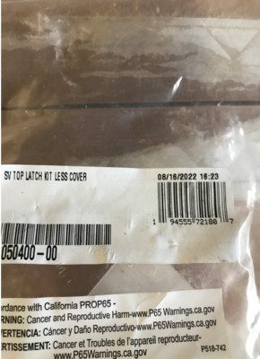 Von Duprin 050400 Surface Vertical Rod Top Latch Kit Less Cover | eBay