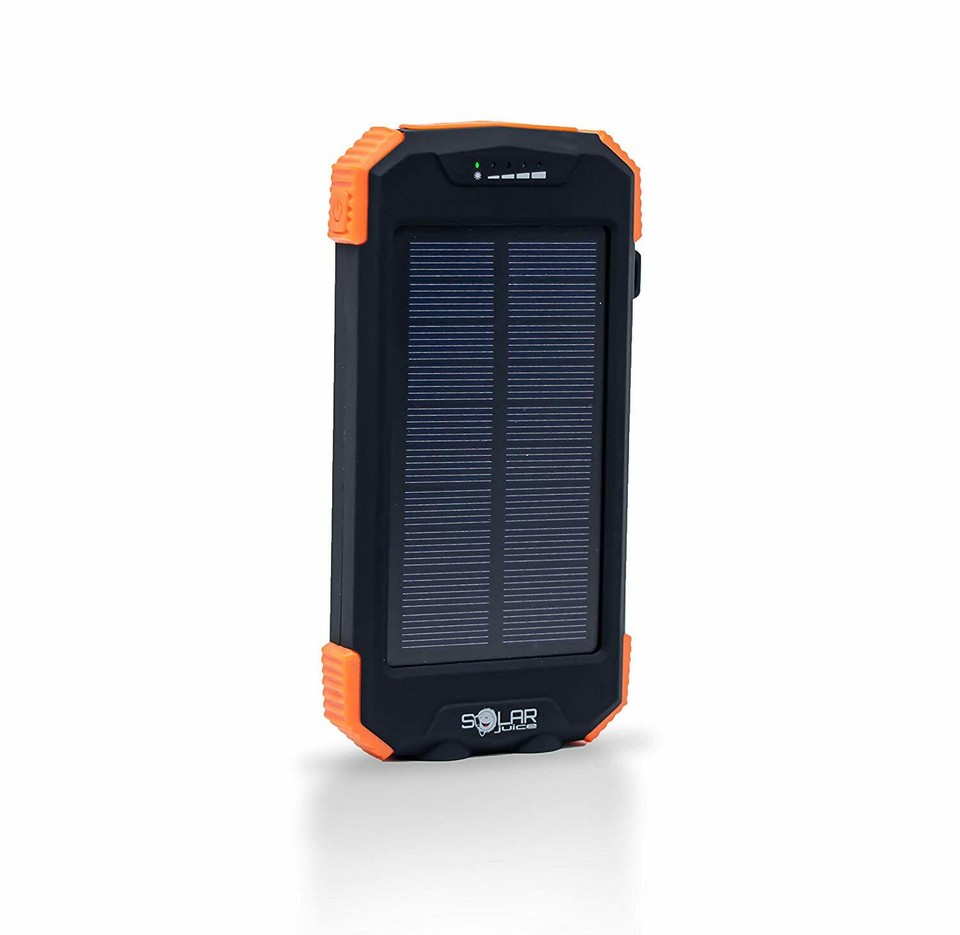Solar Juice Touch Solar Powered Battery Pack/bank with Qi Charging Pad ...