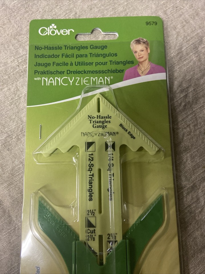 Clover No-Hassle triangle gauge - Nancy Zieman, sewing quilting ...