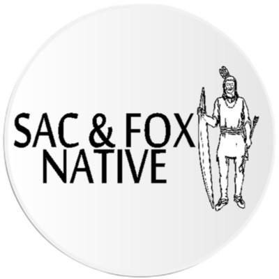 Sac and Fox Native - 3 Pack Circle Stickers 3 Inch - American Indian ...