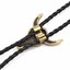 Western Cowboy Bolo Tie Black Stone Obsidian Rodeo Dance Necktie ...