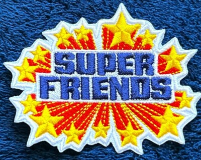 SUPER FRIENDS patch logo badge emblem amigos powers cartoon applique DC ...