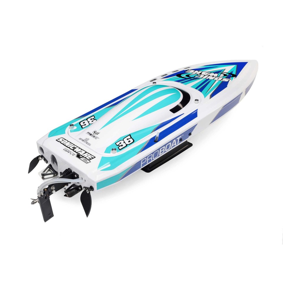 Pro Boat Sonicwake V2 36" Self-Righting Brushless RC Boat Deep-V RTR ...