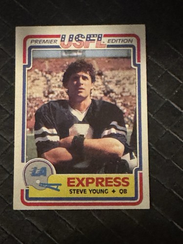 1984 Topps USFL Set Break #52 Steve Young Rookie RC NrMt/Mt Well ...