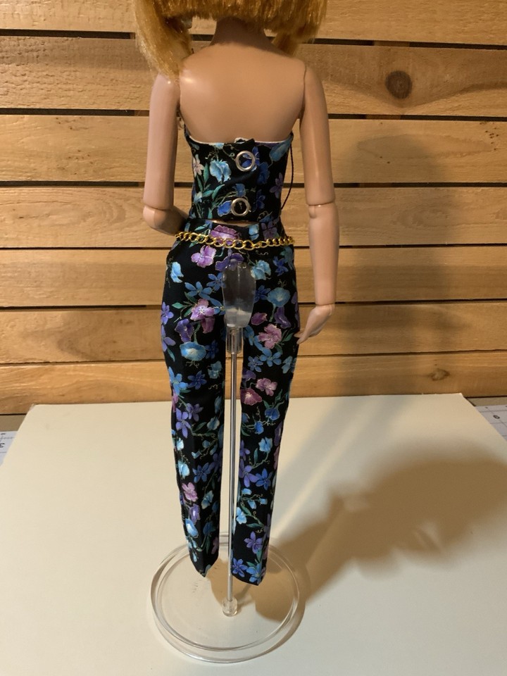 Black Floral Pants Set For Your Ellowyne Wilde Tonner Fashion Doll 16 ...