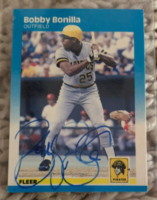 1987 Fleer #605 Bobby Bonilla Autograph | eBay