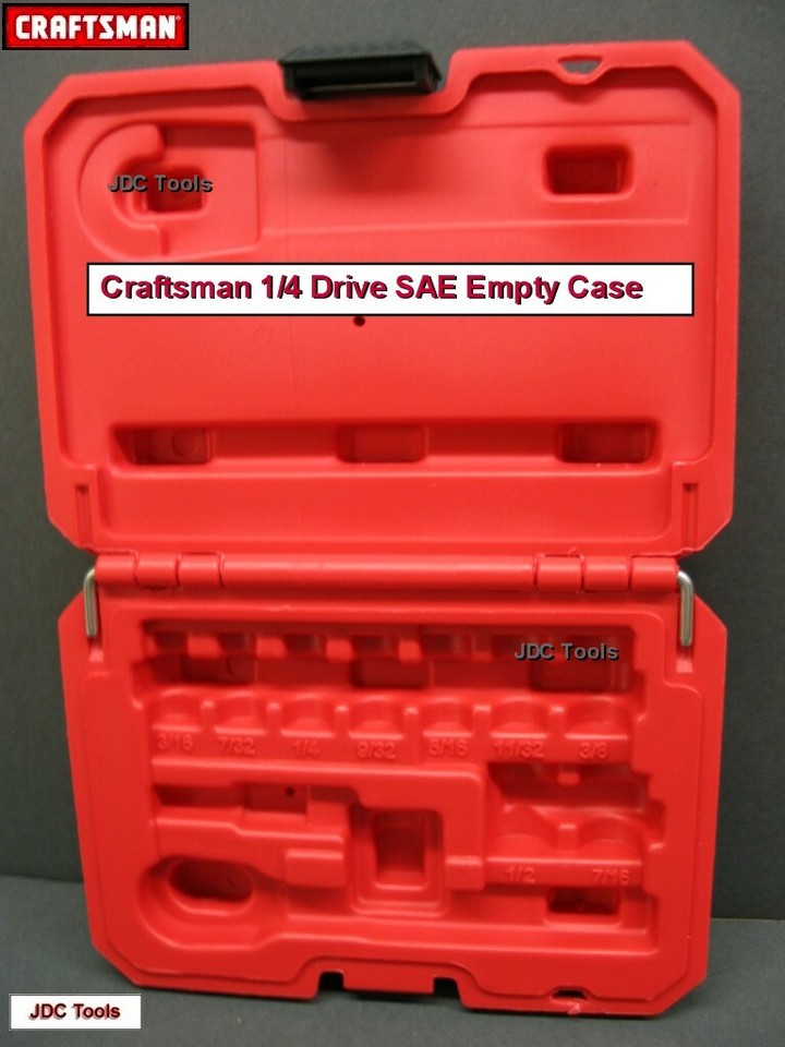 Craftsman 1/4 Drive Empty Socket Cases - SAE, MM or Both - Your Choice ...