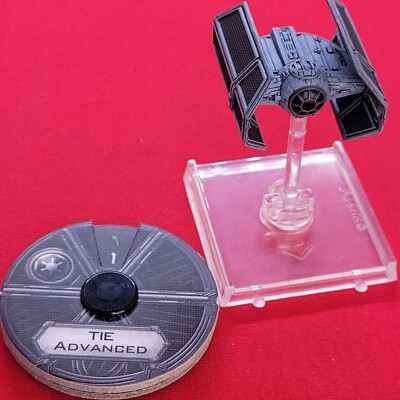 Star Wars X-Wing Miniatures: TIE Advanced Miniature - Dial/Peg/Base | eBay
