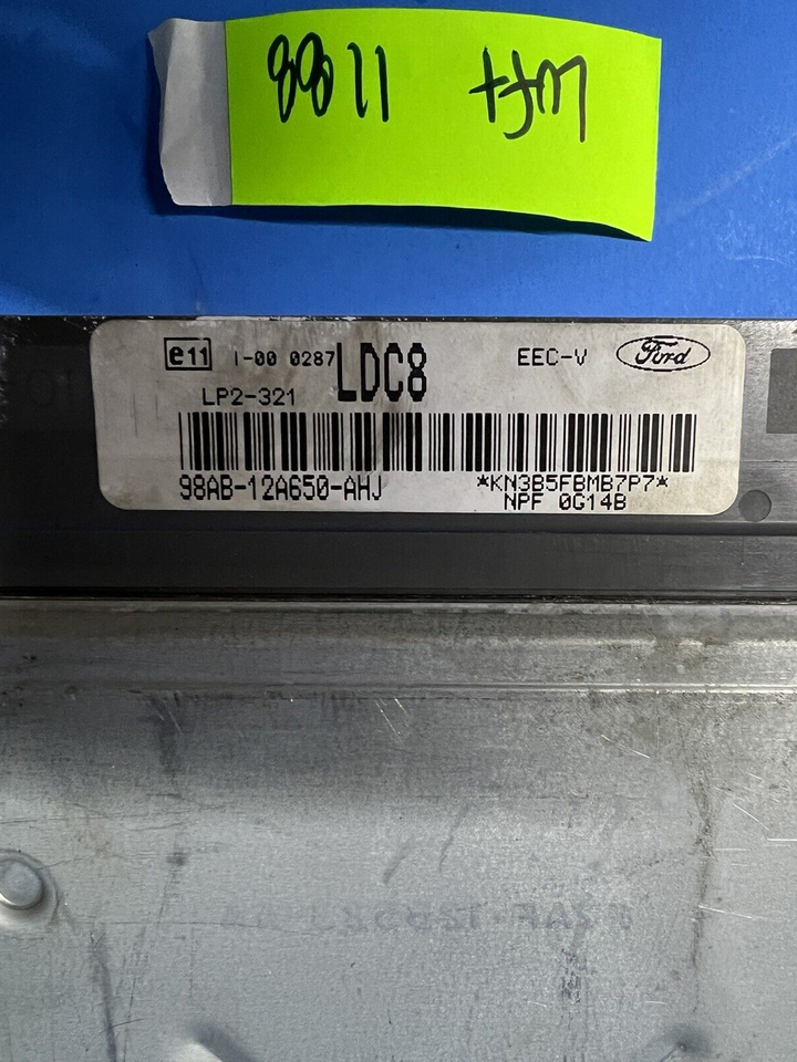 2000 FORD FOCUS ELECTRONIC CONTROL MODULE ECM ECU, OEM 98ABAHJ | eBay