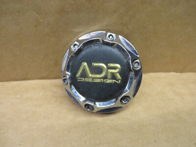 ADR DESIGN WHEEL CAP CENTER CAP chrome black gold 2 TABS DETACHED 2-5/8 ...