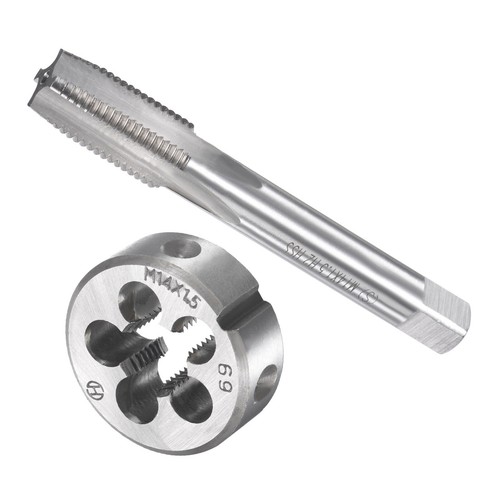 Tap and Die Set, M14 x 1.5 Thread, Screw Tap & Round Die Threading ...