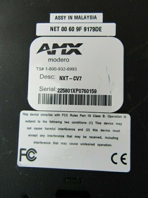 AMX Modero NXT-CV7 7" Touch Panel | eBay