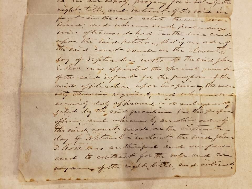 Antique Vintage 1856 Letter 12x8" | eBay