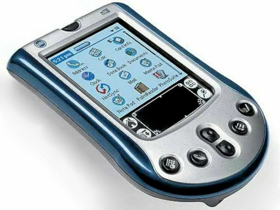 Palm M130 Blue Handheld PDA Organizer PalmOS 4.1 Series Color Screen ...