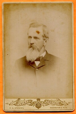 Washington C. H, OH, Portrait of a Bearded Man, by Spencer, ca 1890 ...