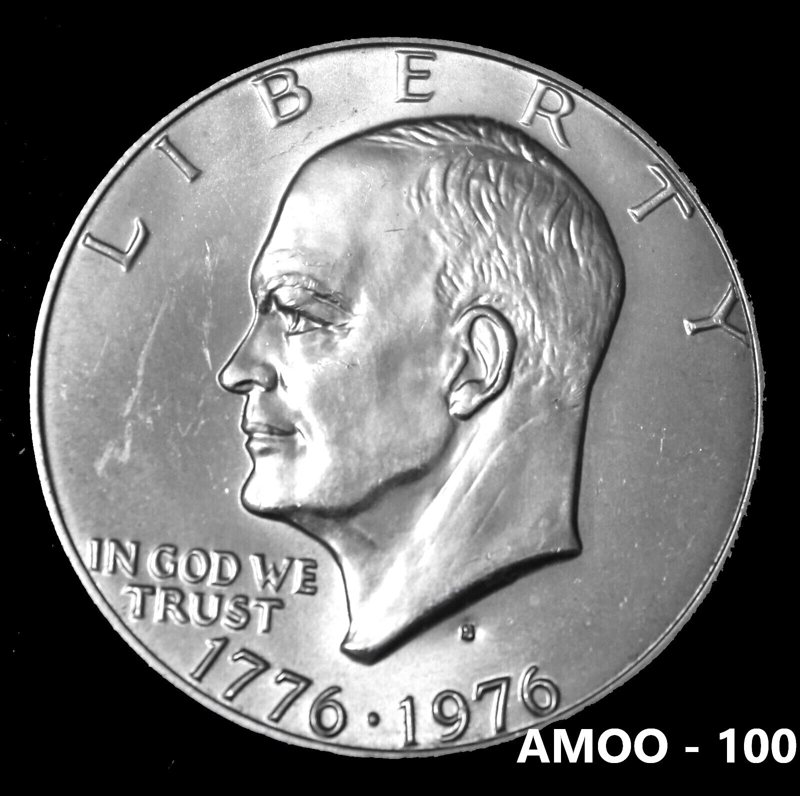 1976 S Silver Bicentennial Dollar Dwight D. Eisenhower Ike BU | eBay