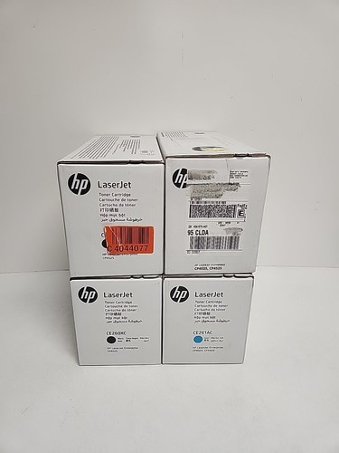 LOT OF 4! GENUINE HP 648A/648X TONER CARTRIDGE CE260XC CE261AC | eBay