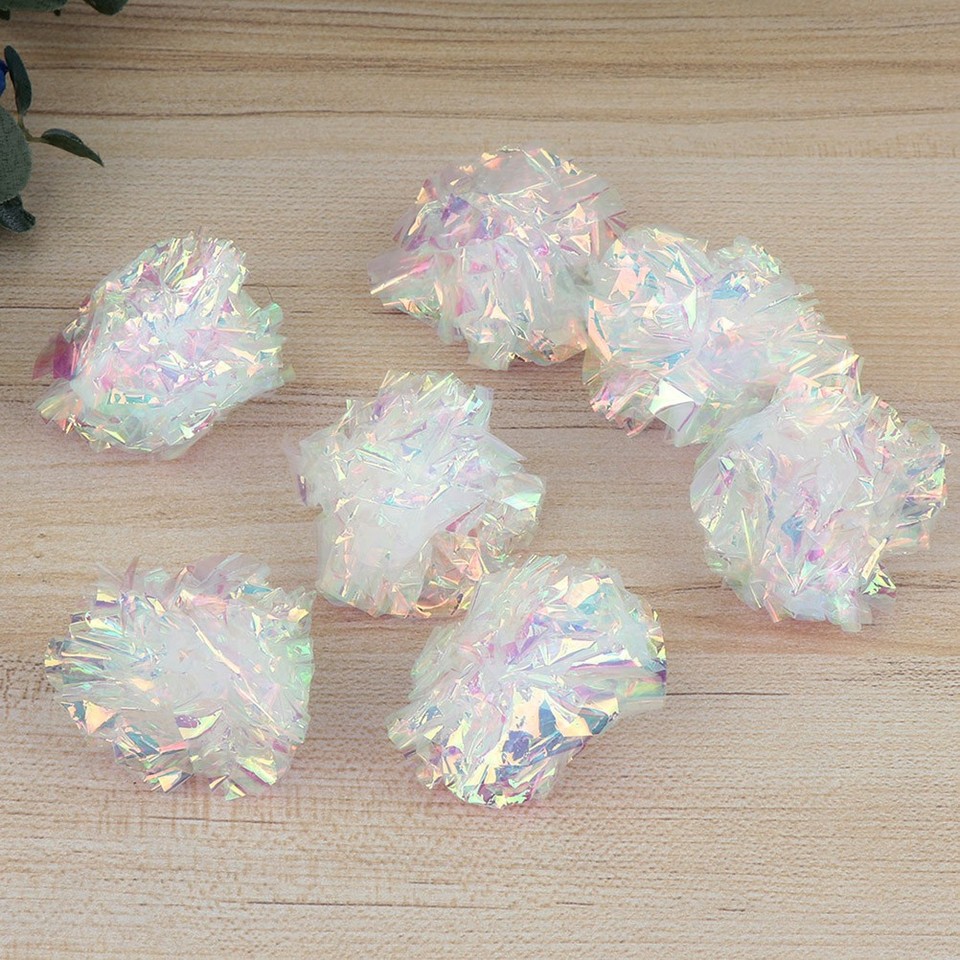 15Pcs Cat Toy Ringing Paper Balls Interactive Cats Toy Candy Colored ...