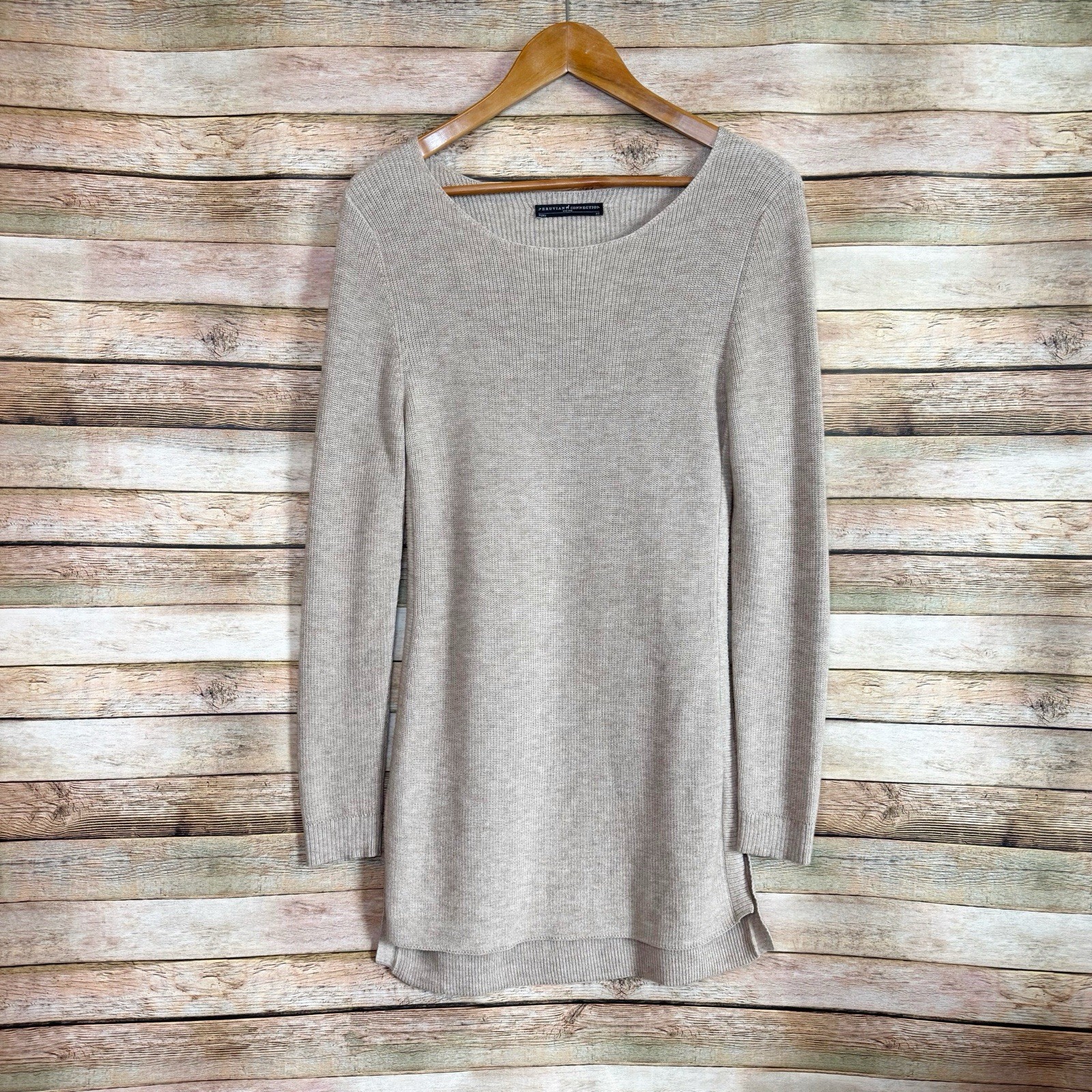Peruvian Connection Tan Pima Cotton Alpaca Blend Boat… - Gem