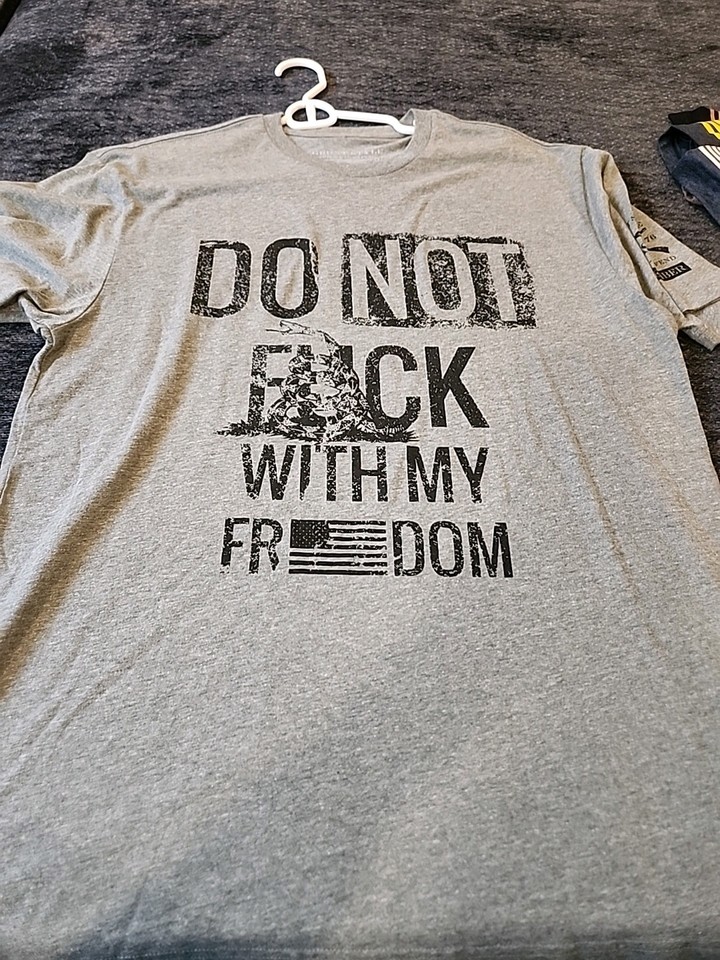 Mens Grunt Style XL XLarge Dark Heather Gray Do Not F@ck With My ...