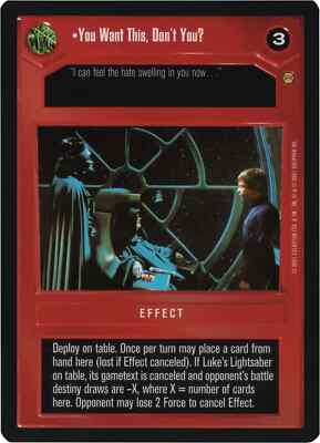 You Want This, Don't You? (Tatooine) | Decipher Star Wars CCG | NM/LP ...