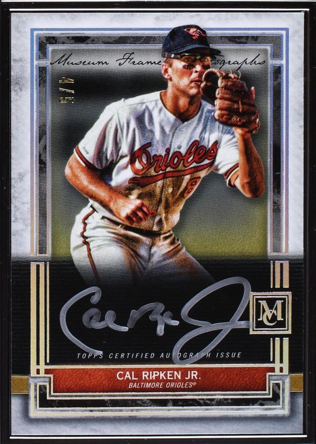 2020 Topps Museum Collection - Museum Framed Autographs Cal Ripken #MFA ...
