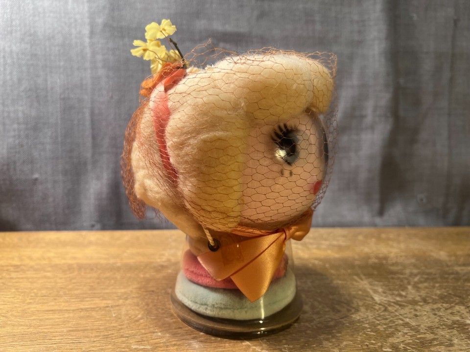 Vintage Powder Puff Head 1950's 1960's Complete Antique Retro Beauty ...