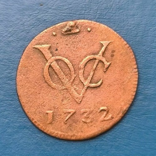 1732 Dutch Netherlands Colonial Voc Duit New York Penny GELDERLAND Coin ...